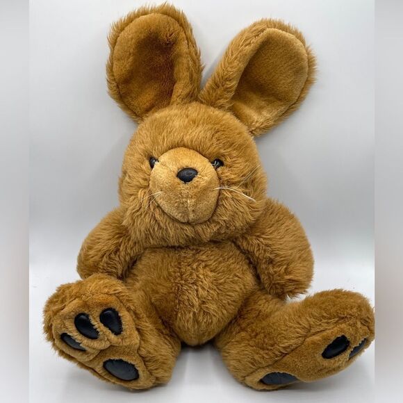 Chosun | Toys | Vtgchosun Brown Bunny Rabbit Plush Easter Sitting Black Toes Whiskers 5 Inch ...
